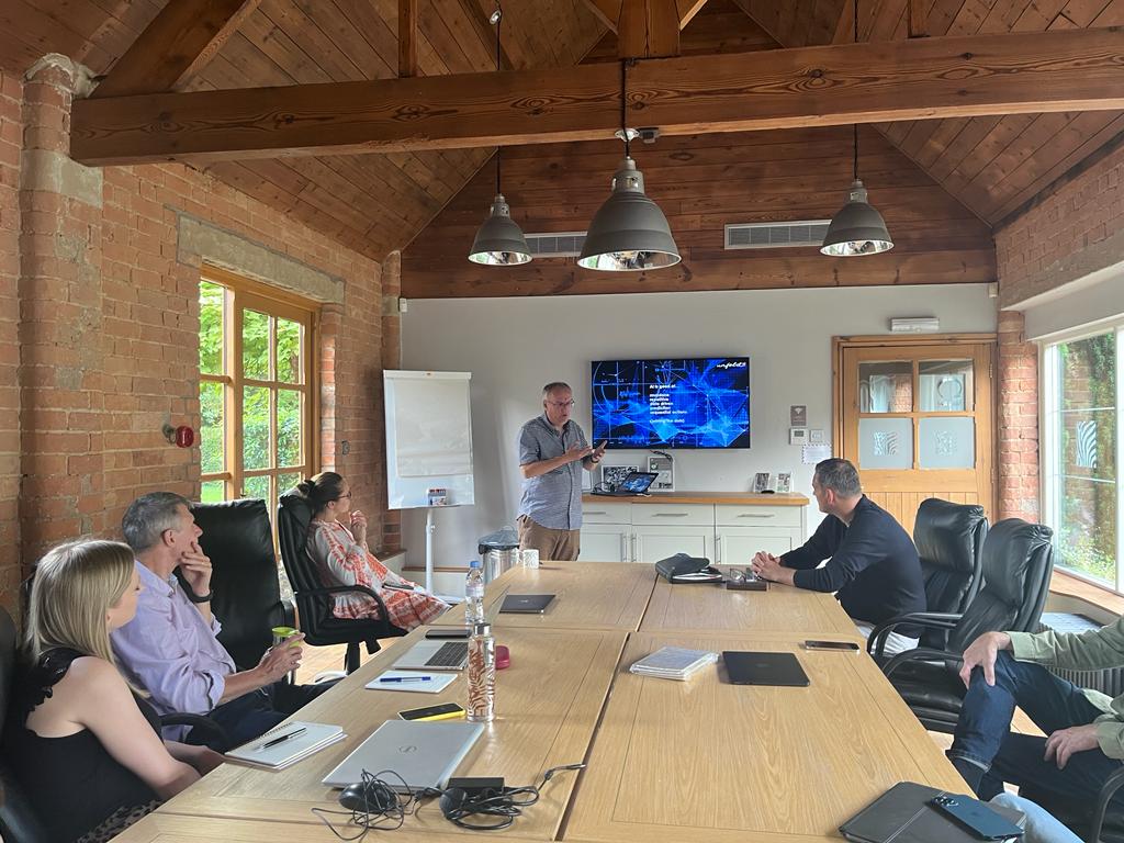 Inside the Inspiring Meeting Room at Burrough Court